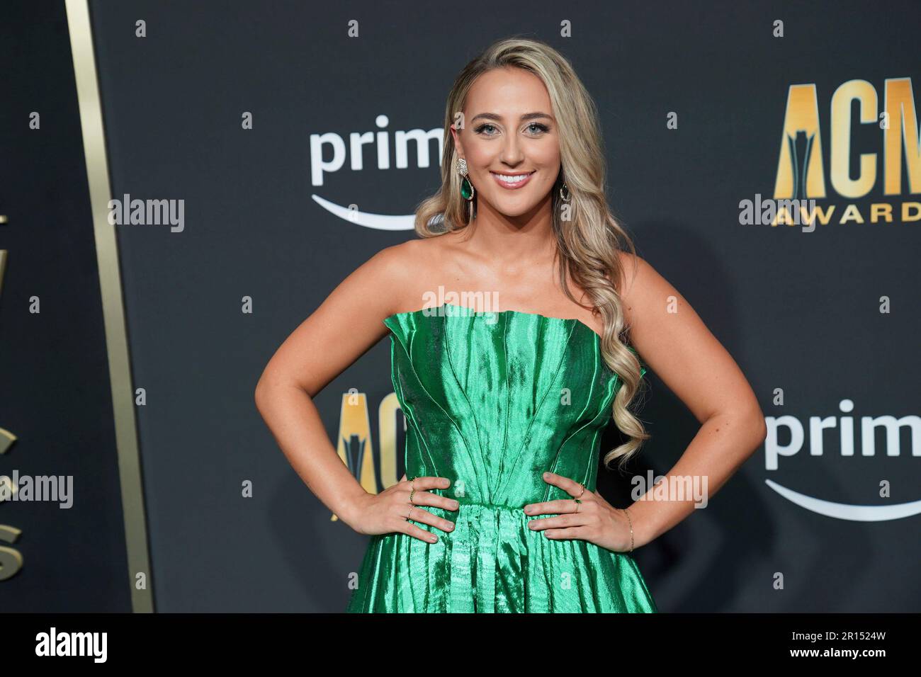 Ashley Cooke arrives at the 58th annual Academy of Country Music Awards ...