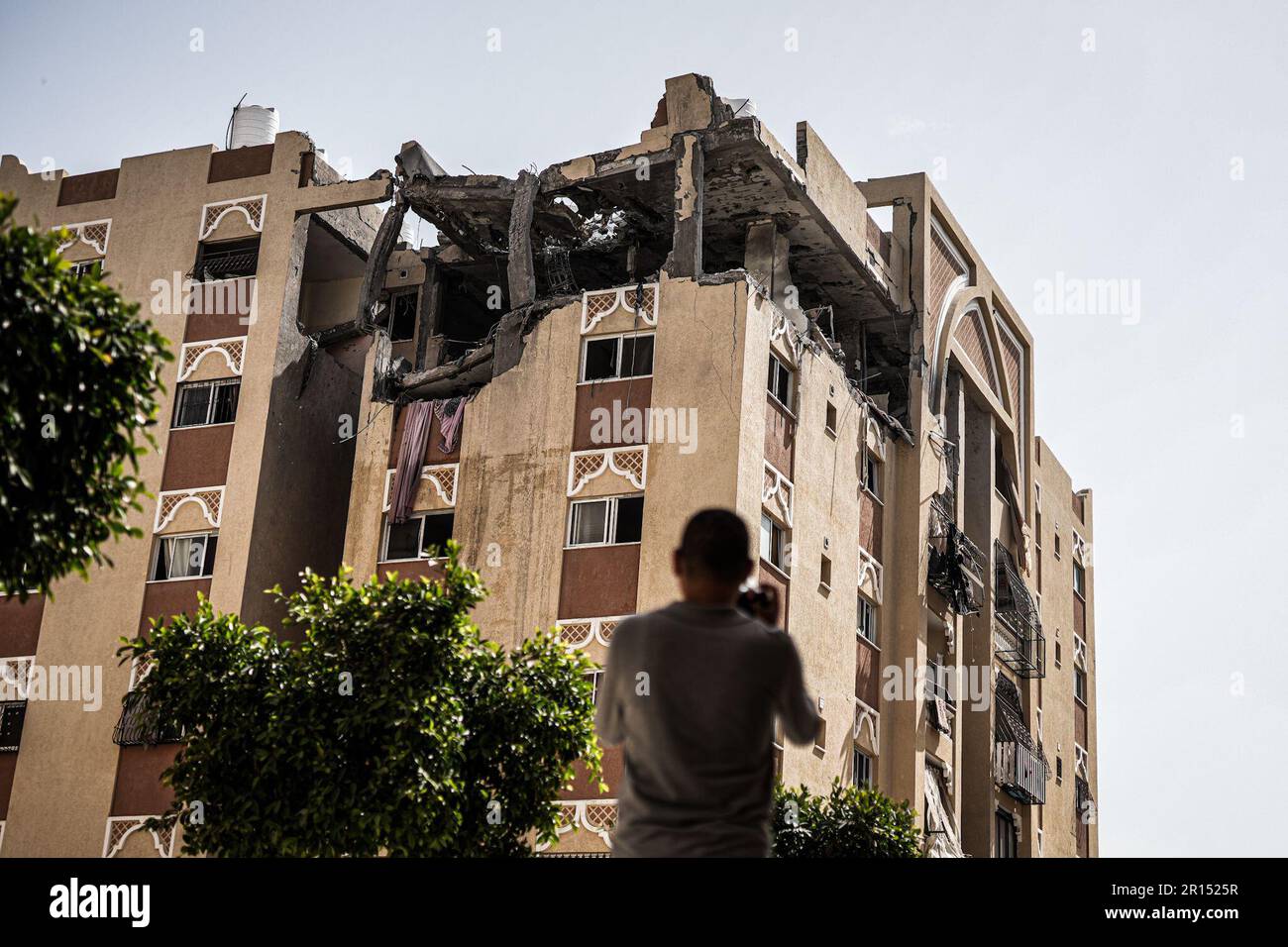 May 11, 2023, Gaza City, The Gaza Strip, Palestine: Palestinians sit ...