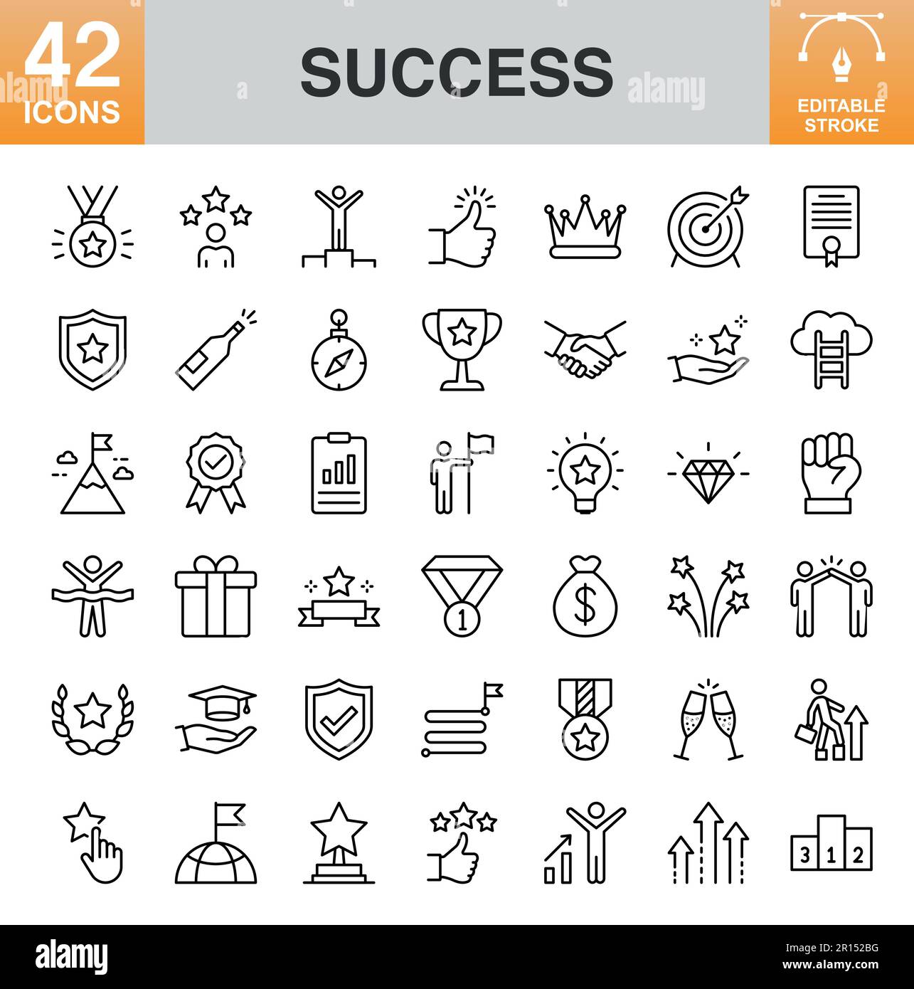 Global success award Stock Vector Images - Alamy