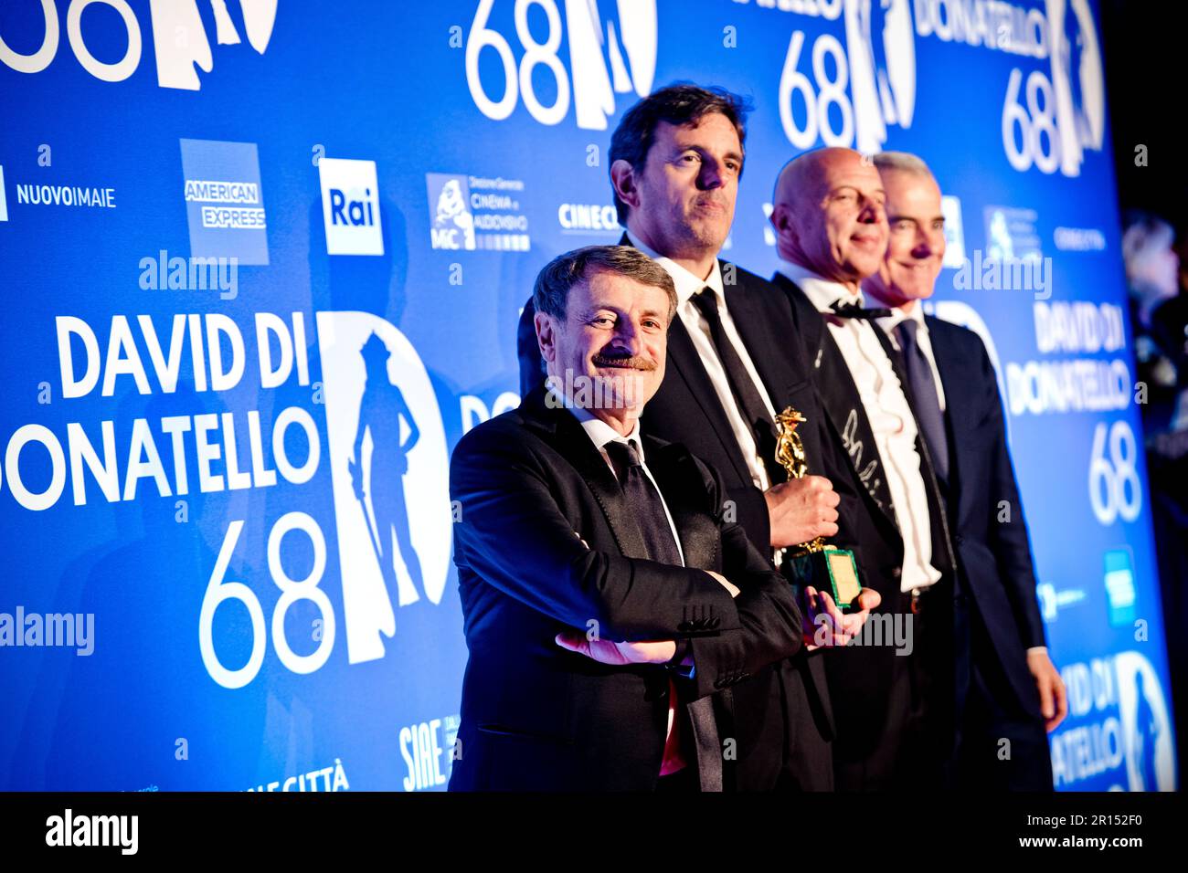 Rome, Italy, 10th May 2023, Giacomo Poretti attends the 68th David di ...