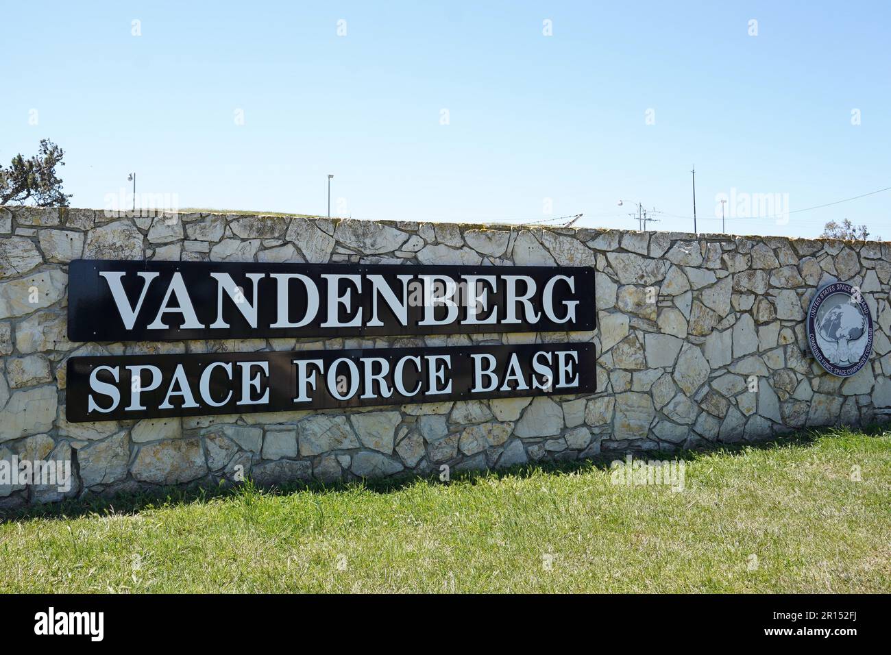 Lompoc, United States. 10th May, 2023. A sign at the entrance to the ...