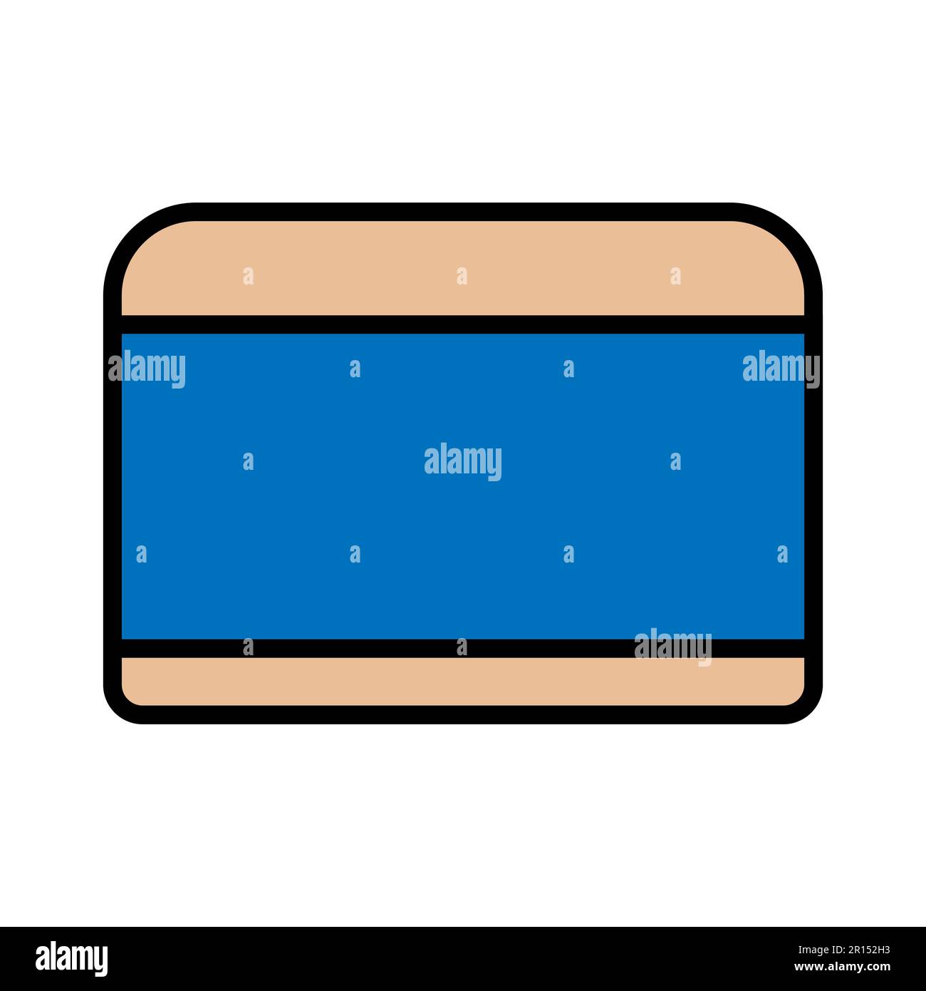 Flat beige icon is a simple linear glamorous cosmetics round jar with ...