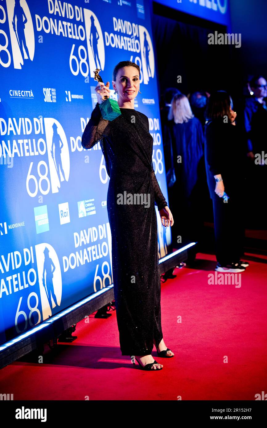 Rome, Italy, 10th May 2023, Emanuela Fanelli attends the 68th David di ...