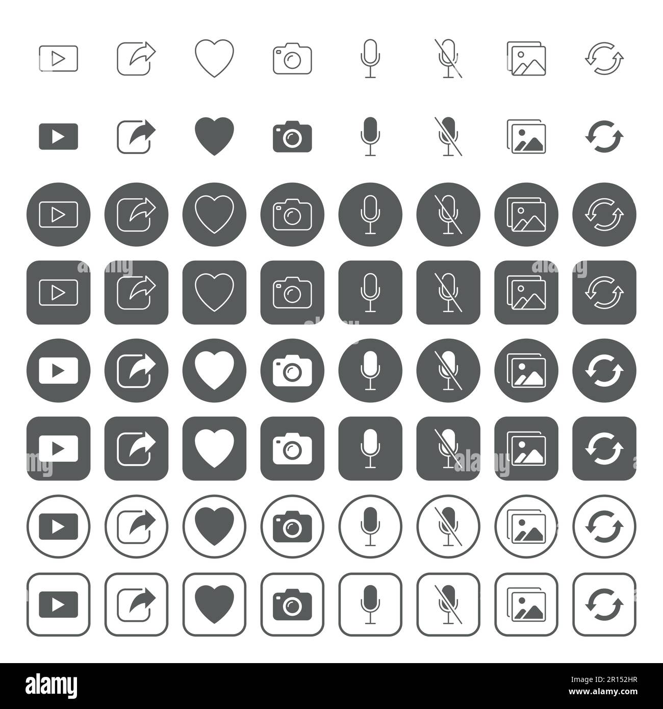 Interface icons hi-res stock photography and images - Alamy