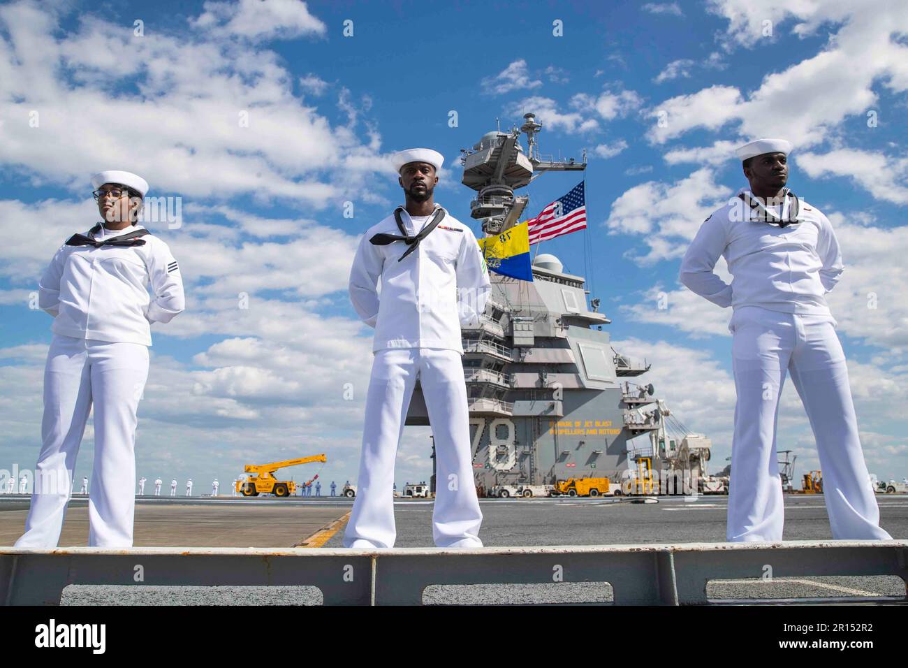 Norfolk, Virginia, USA. 2nd May, 2023. Sailors assigned to the first-in ...