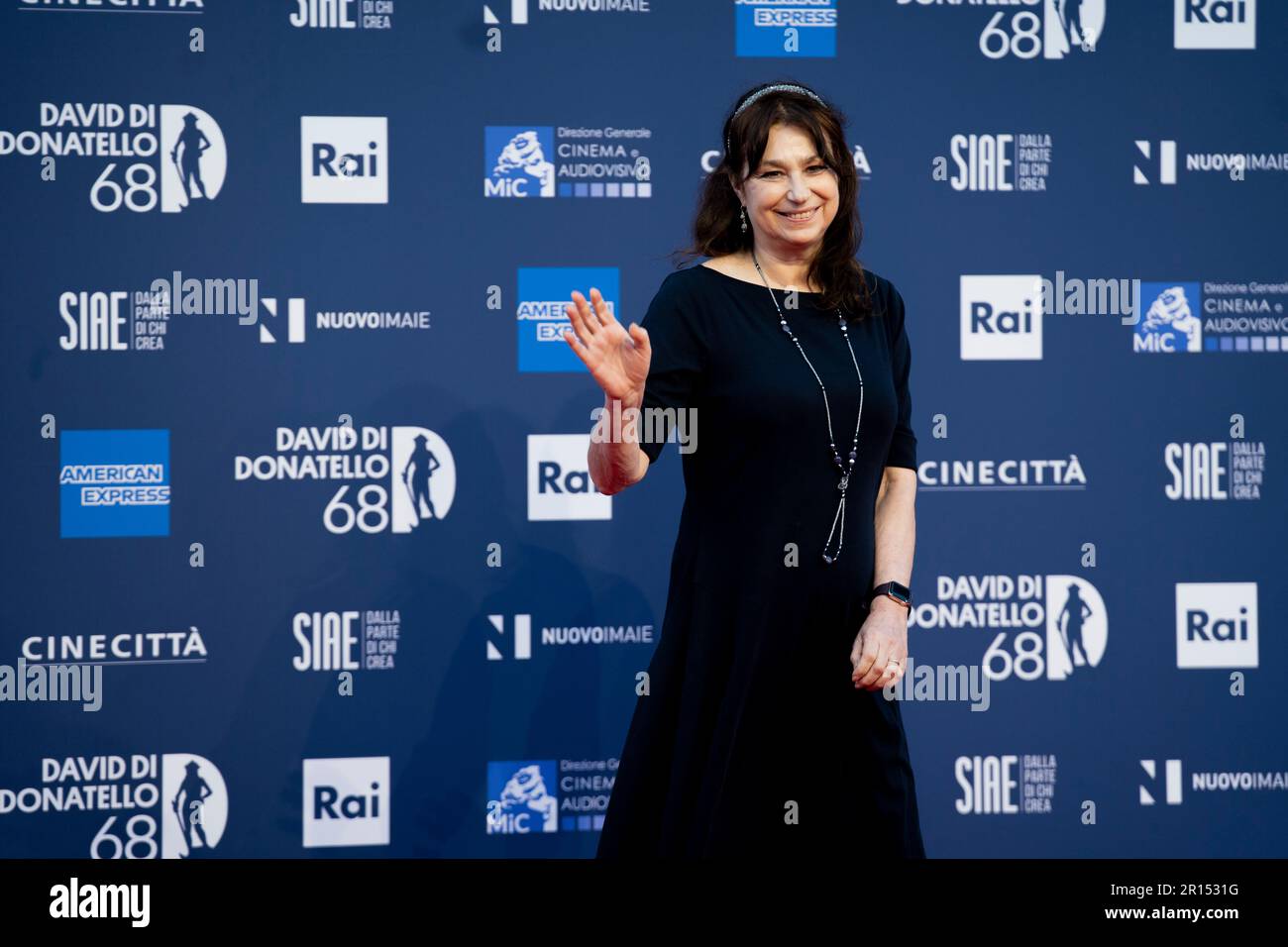Rome, Italy, 10th May 2023, Francesca Archibugi attends the 68th David ...