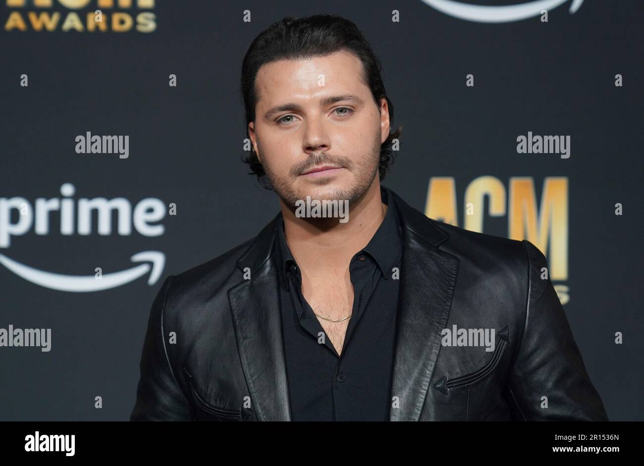 Josh Ross arrives at the 58th annual Academy of Country Music Awards on ...