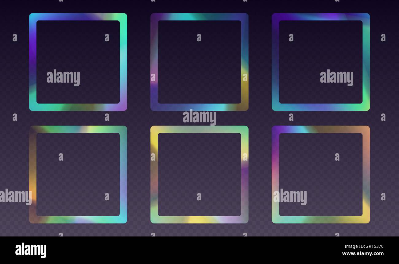 Crystal refraction frame, rainbow sunlight border, prism light effect ...