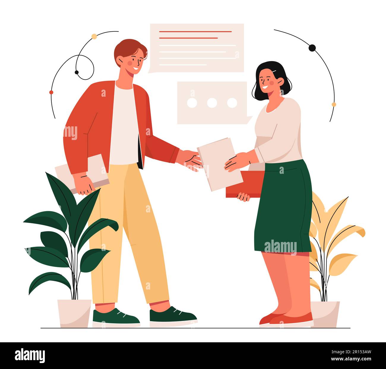 Interpersonal conversation Cut Out Stock Images & Pictures - Alamy