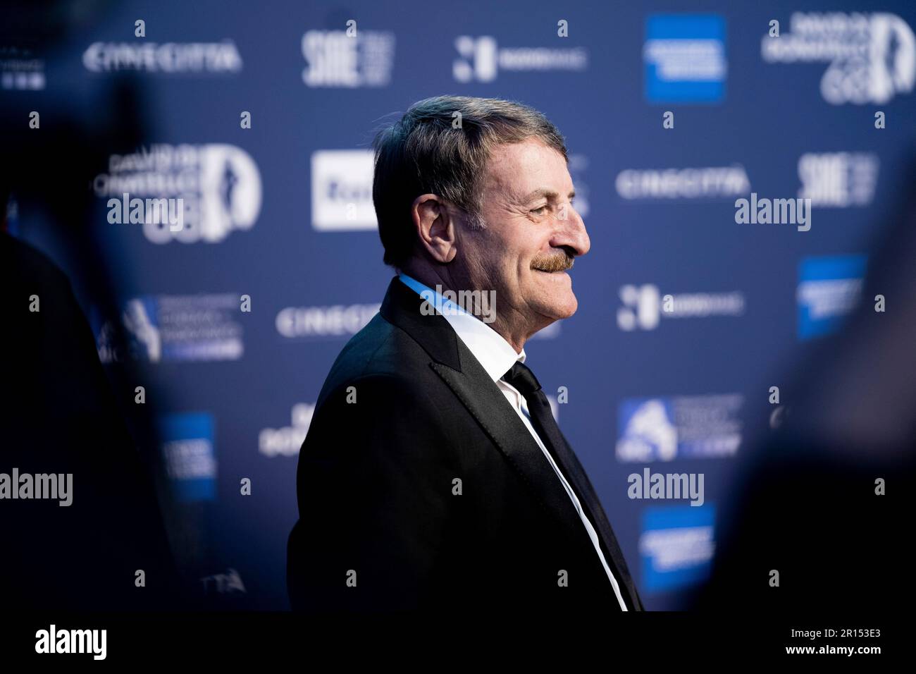 Rome, Italy, 10th May 2023, Giacomo Poretti attends the 68th David di ...