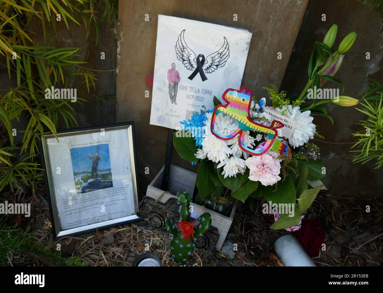 Los Angeles, California, USA 8th May 2023 A Street Memorial for Erne de ...