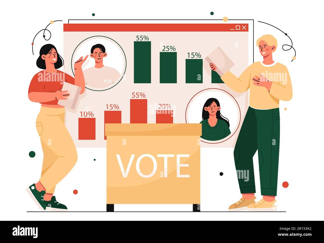 Election results concept Stock Vector Image & Art - Alamy