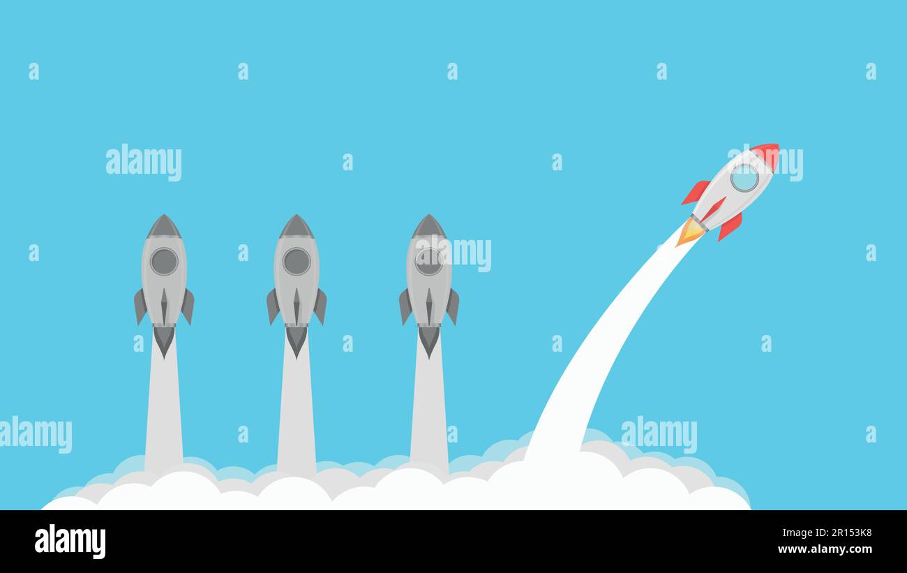 Cartoon rocketship hi-res stock photography and images - Alamy