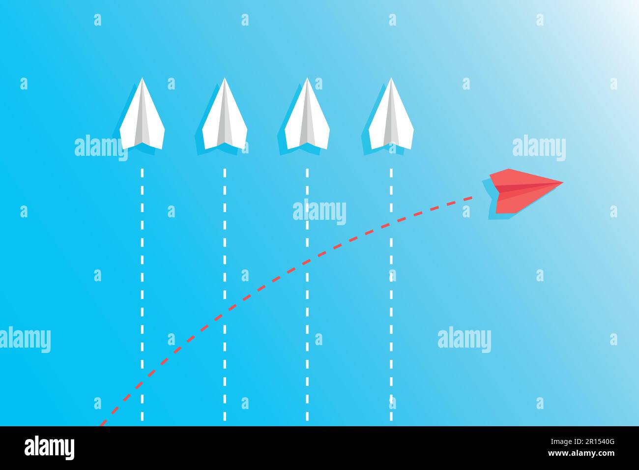 Changing the direction Stock Vector Images - Alamy
