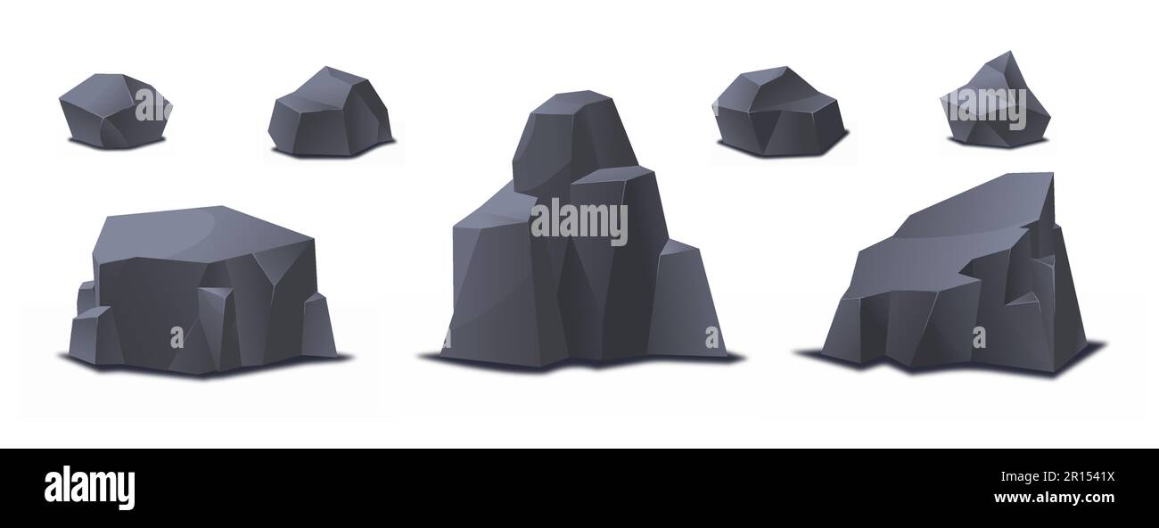 Set of rocks Stock Vector Image & Art - Alamy
