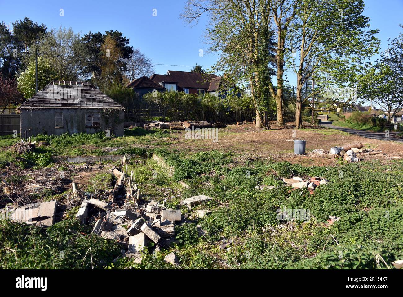 Development plot suitable for a new house Stock Photo - Alamy