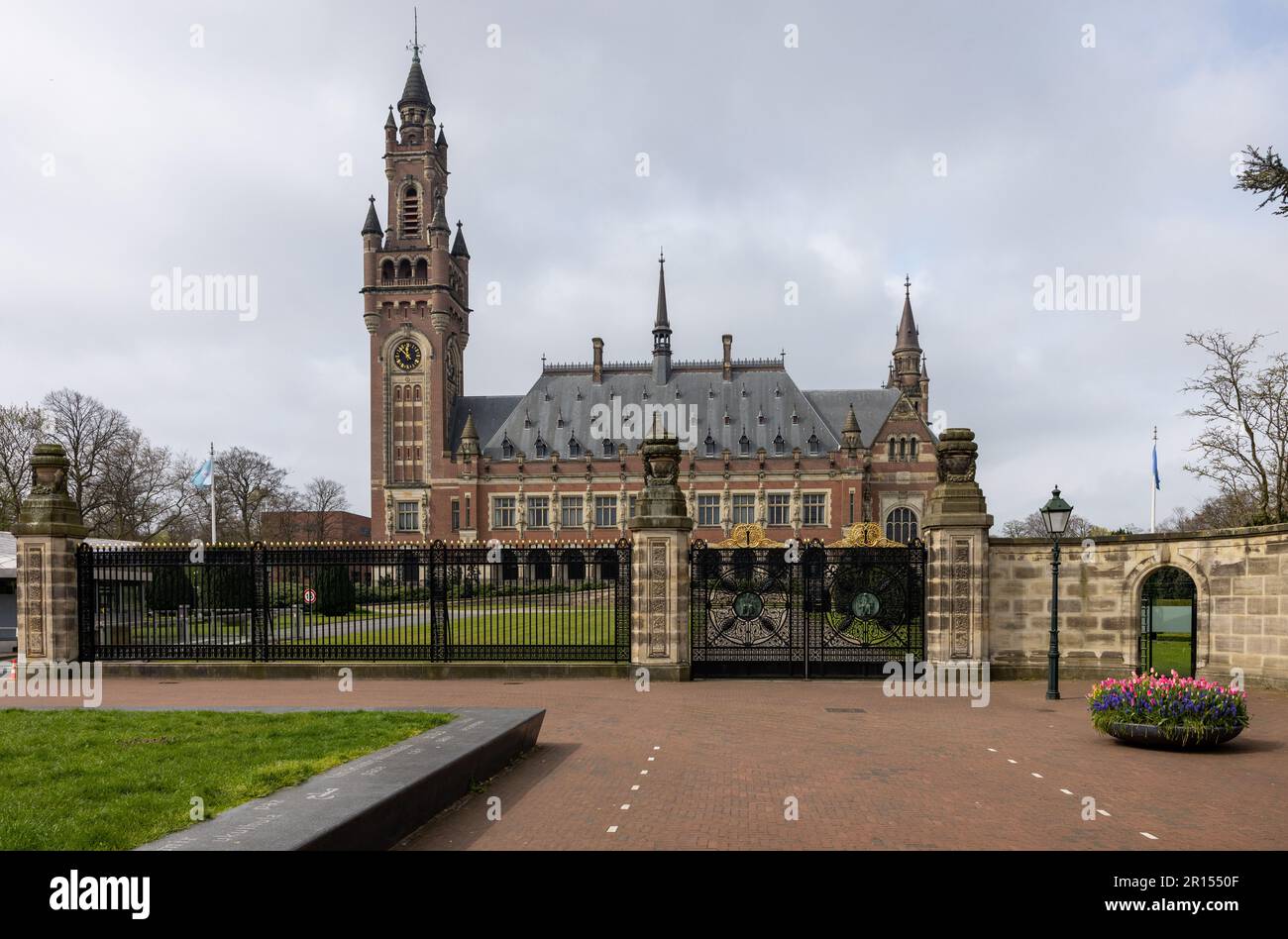 The Hague, Netherlands - April 17, 2023: Peace Palace in The Hague ...