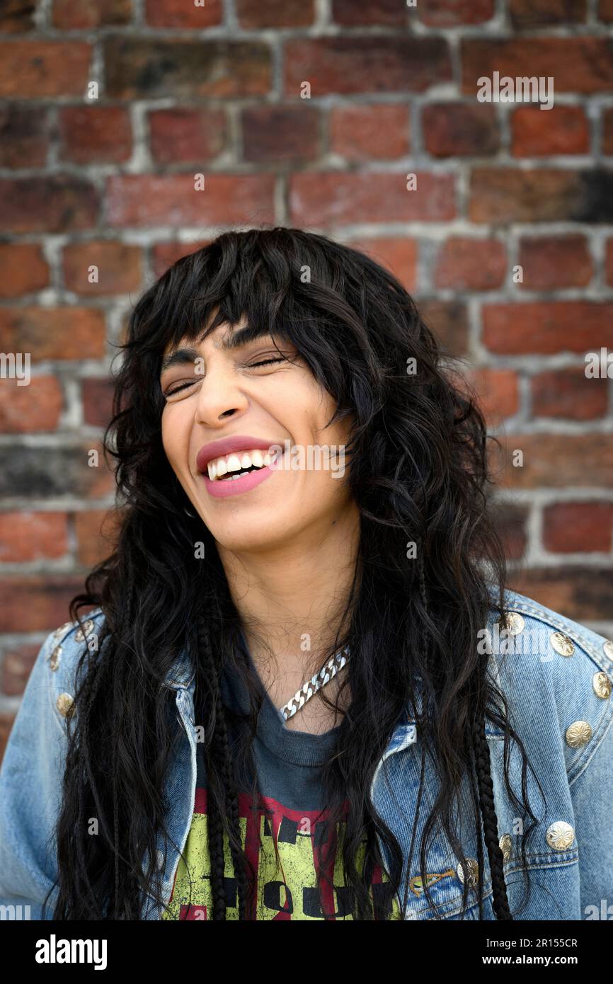 LIVERPOOL 20230511Loreen Talhaoui outside her hotel in Liverpool during ...