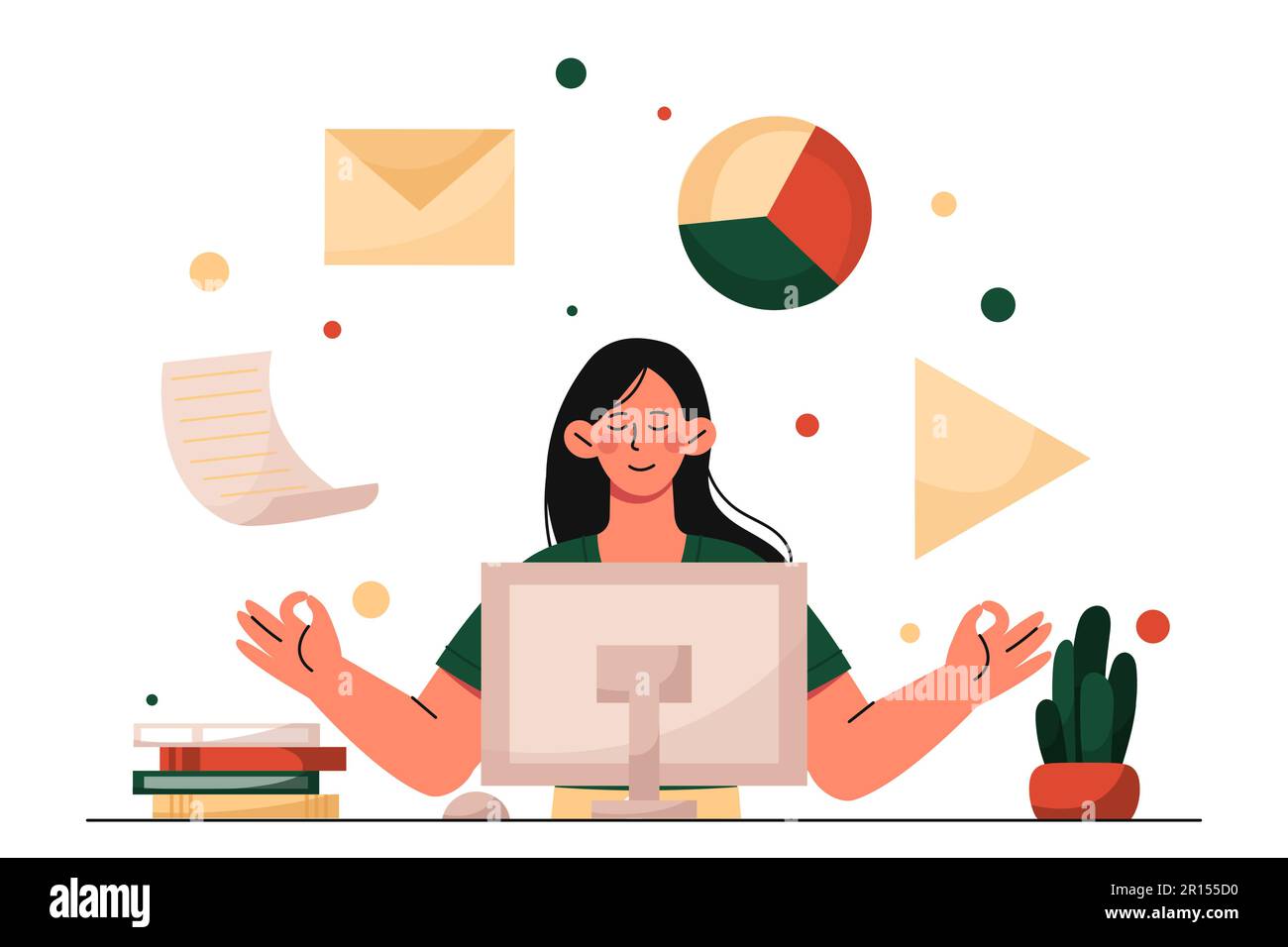 Harmony in office Stock Vector Image & Art - Alamy