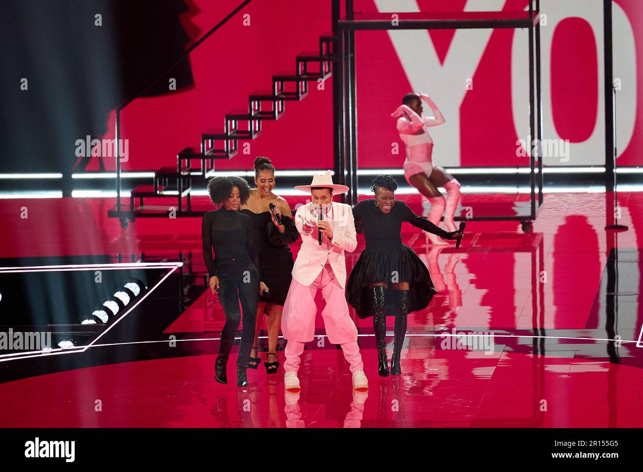 Liverpool, UK . 11 May, 2023 . Gustaph representing Belgium pictured ...