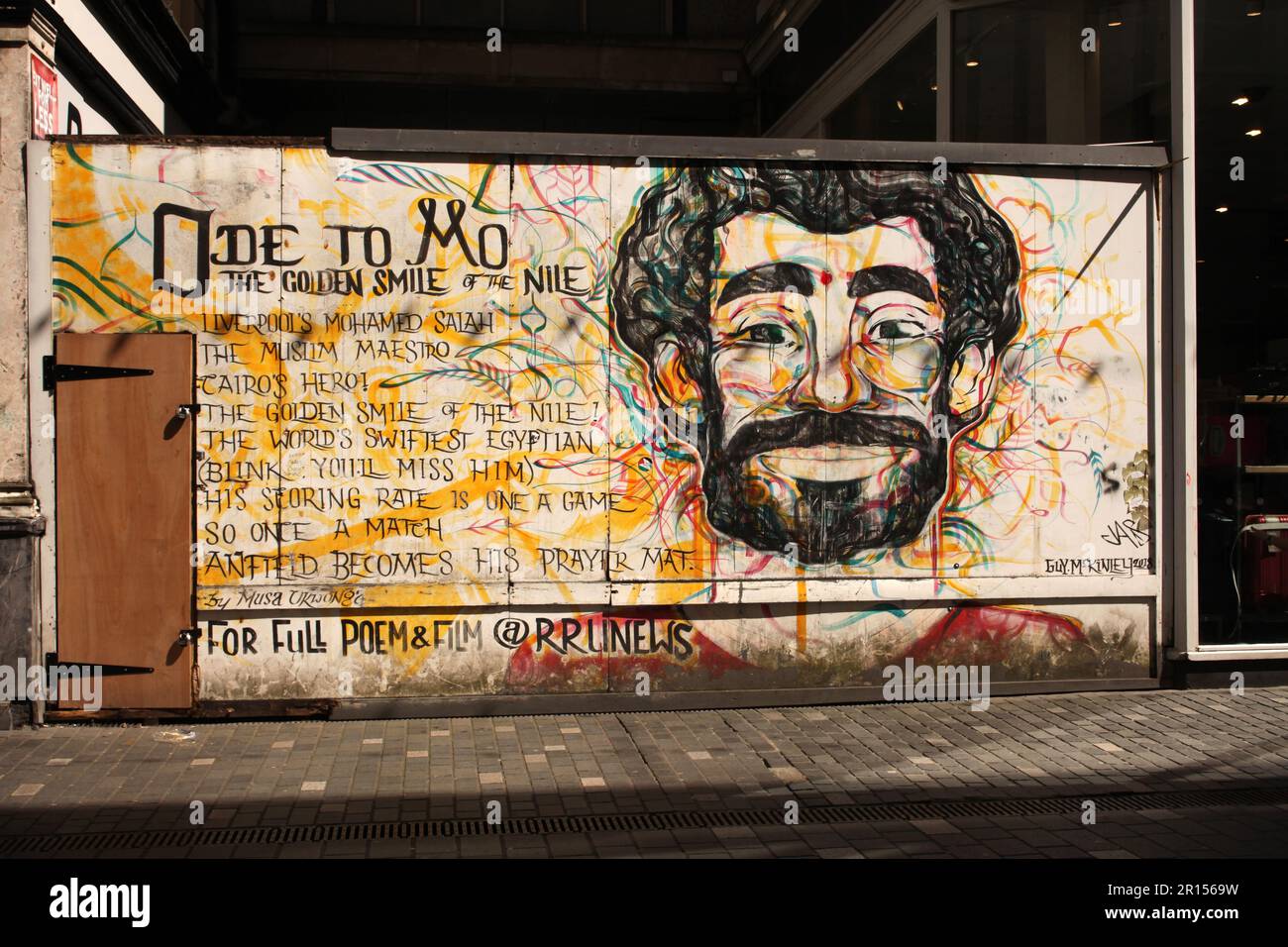 Liverpool, England 11th May April 2023 A mural of the Liverpool FC ...