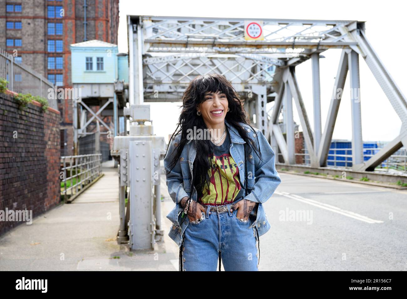 LIVERPOOL 20230511Loreen Talhaoui outside her hotel in Liverpool during ...