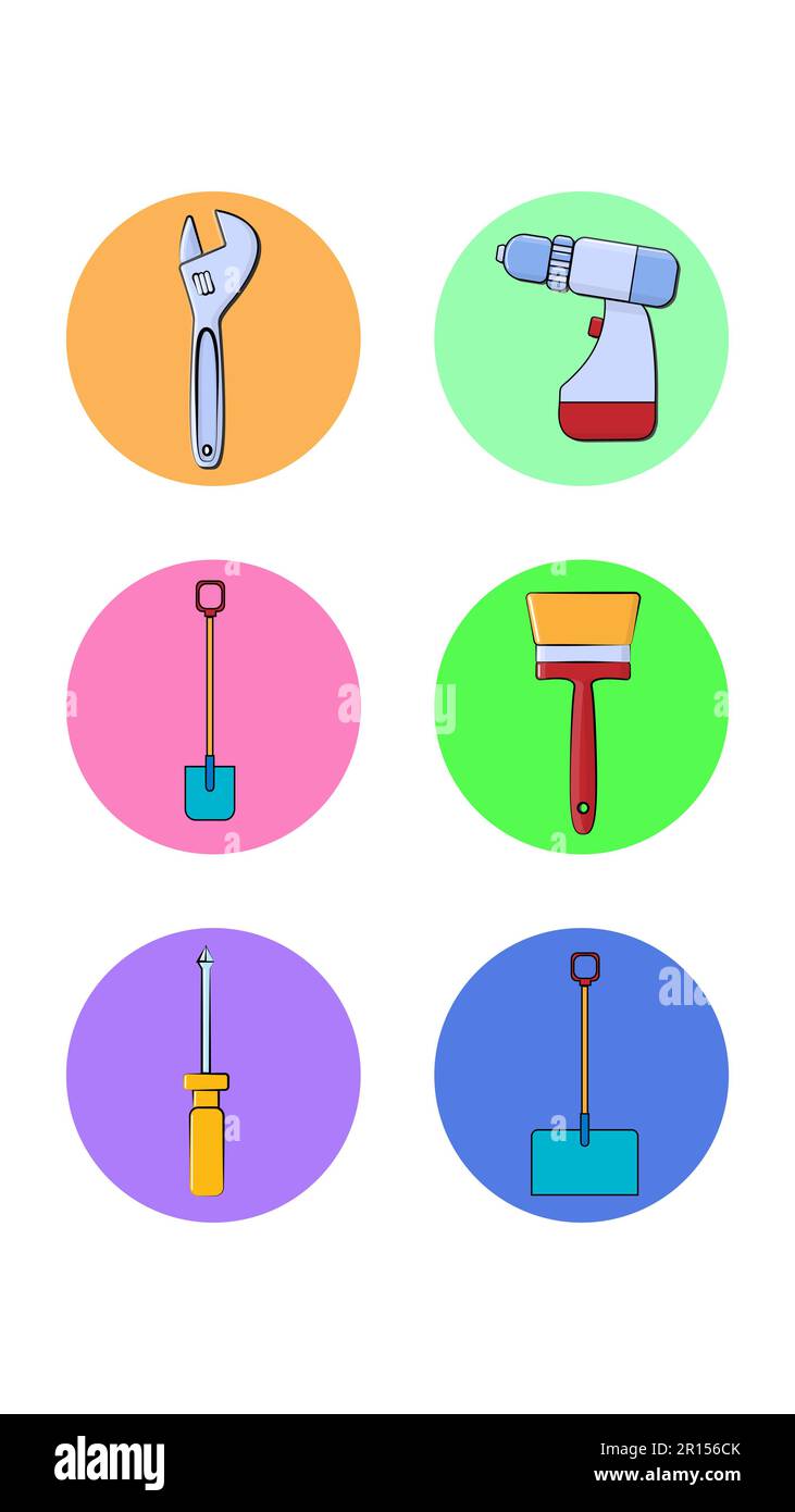 Screwdriver wrench on mobile Stock Vector Images - Alamy