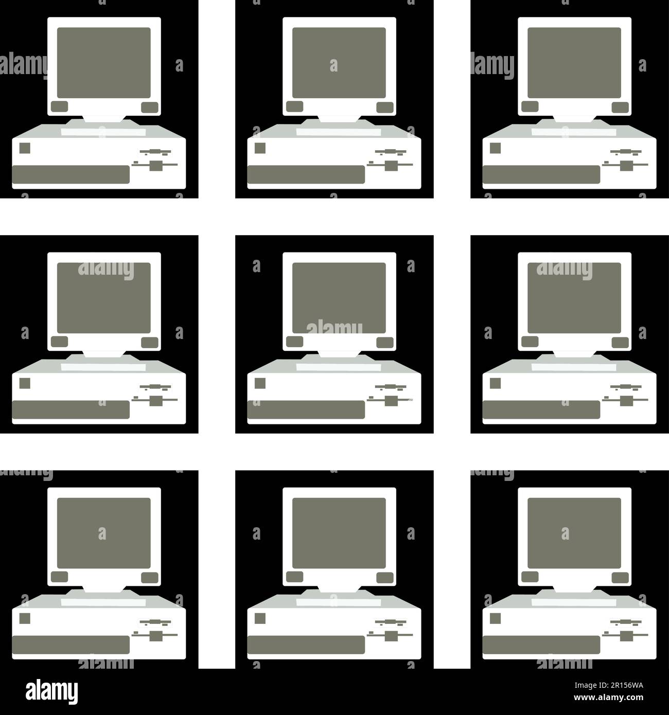 Old notebook computers Stock Vector Images - Alamy