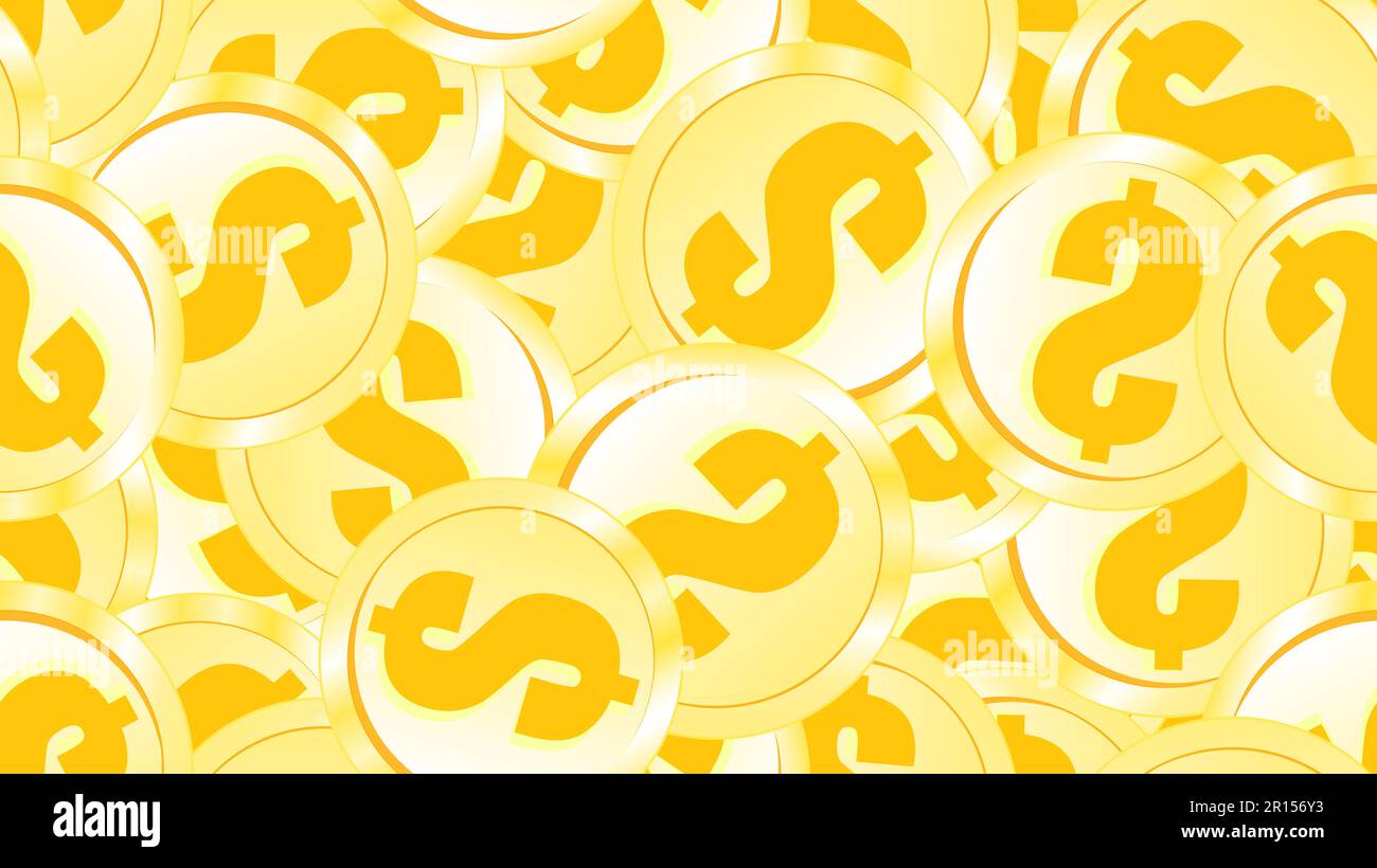 Texture seamless pattern of metal iron gold orange yellow coins money ...