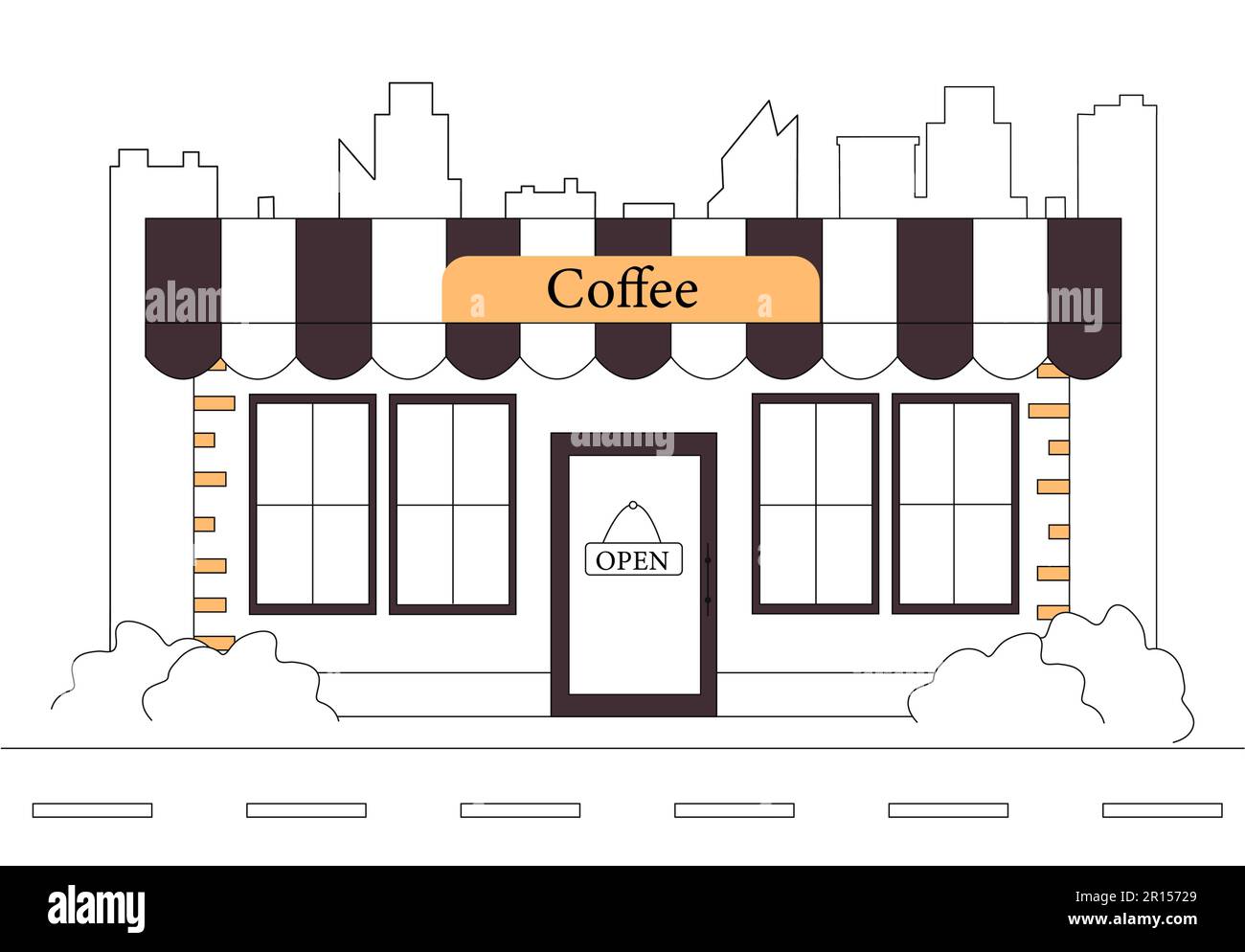 Restaurant scene street scene Cut Out Stock Images & Pictures - Alamy