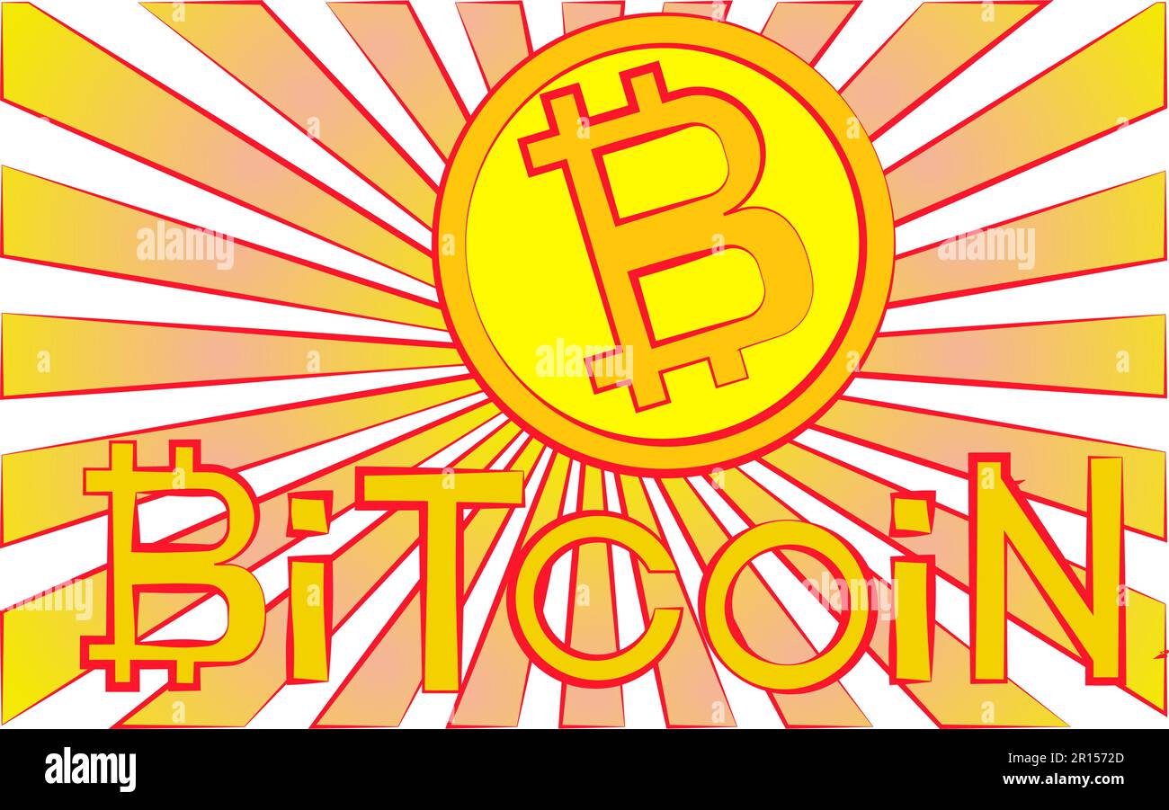Sun bitcoin Stock Vector Images - Alamy