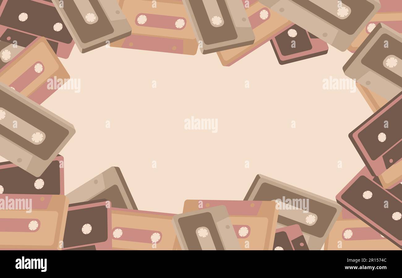 Frame from old vintage retro hipster antique stylish musical isometry ...