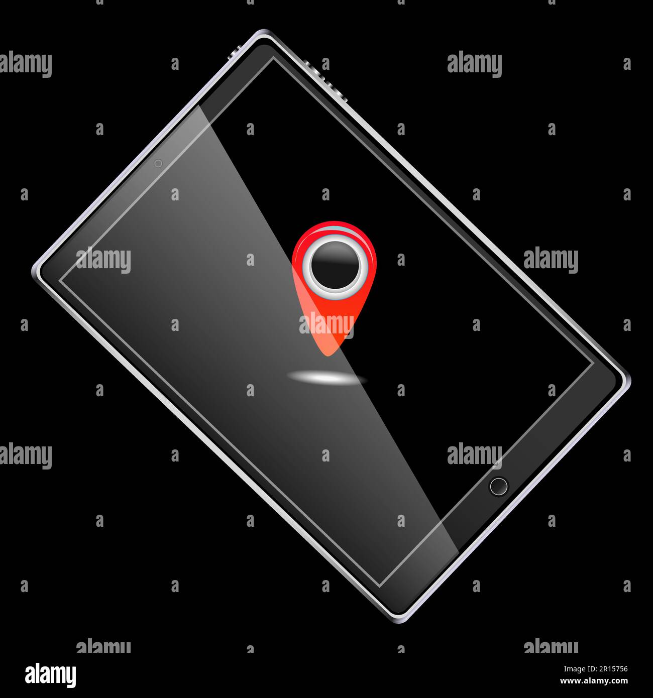 Map large red gps hi-res stock photography and images - Alamy