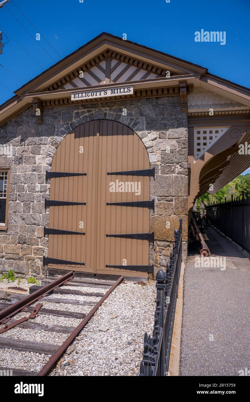 The historic Baltimore and Ohio Ellicott City Station (Museum) in ...