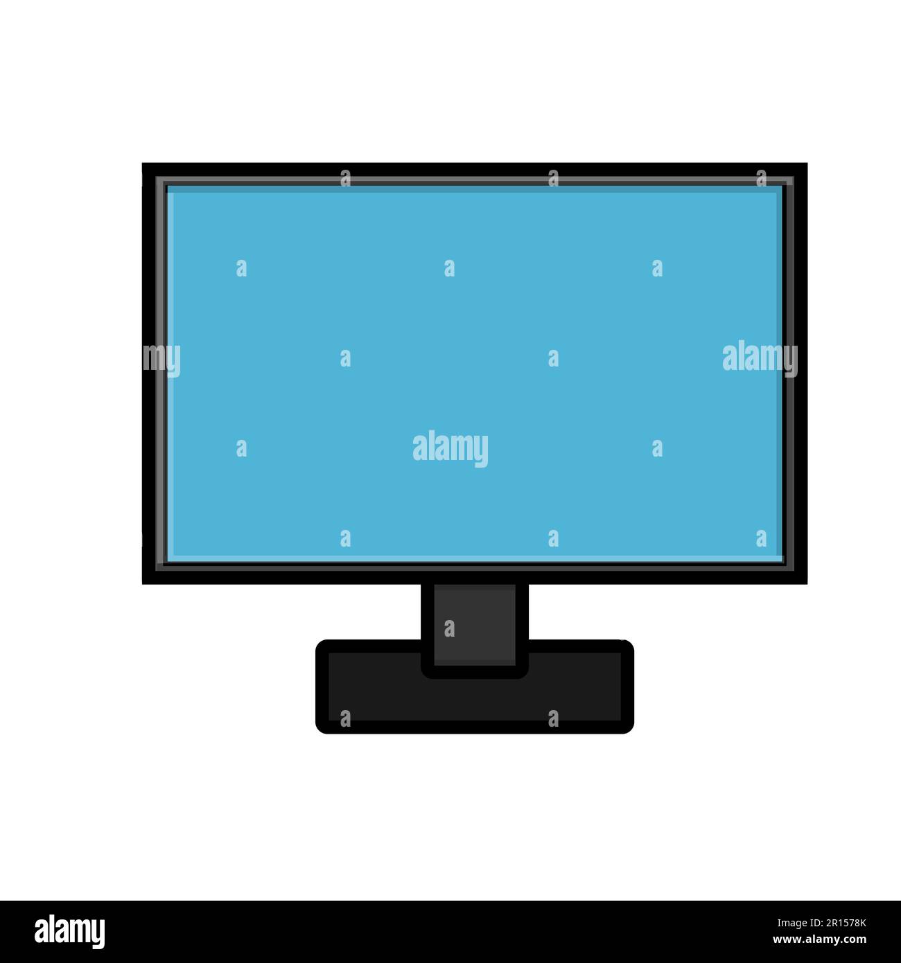 Vector illustration of modern digital digital smart rectangular ...