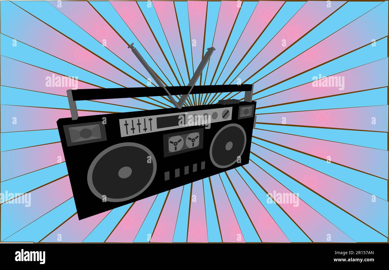 Retro old antique music audio recorder from the 70s, 80s, 90s, 2000s ...