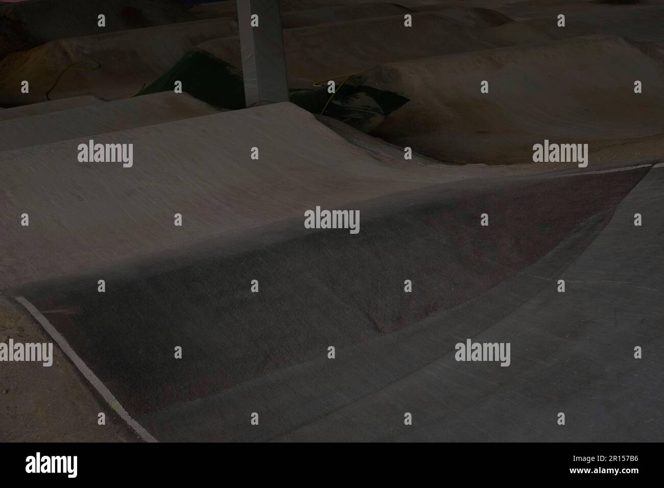 A view of the BMX Stadium, the venue of the BMX competition of 2024 ...