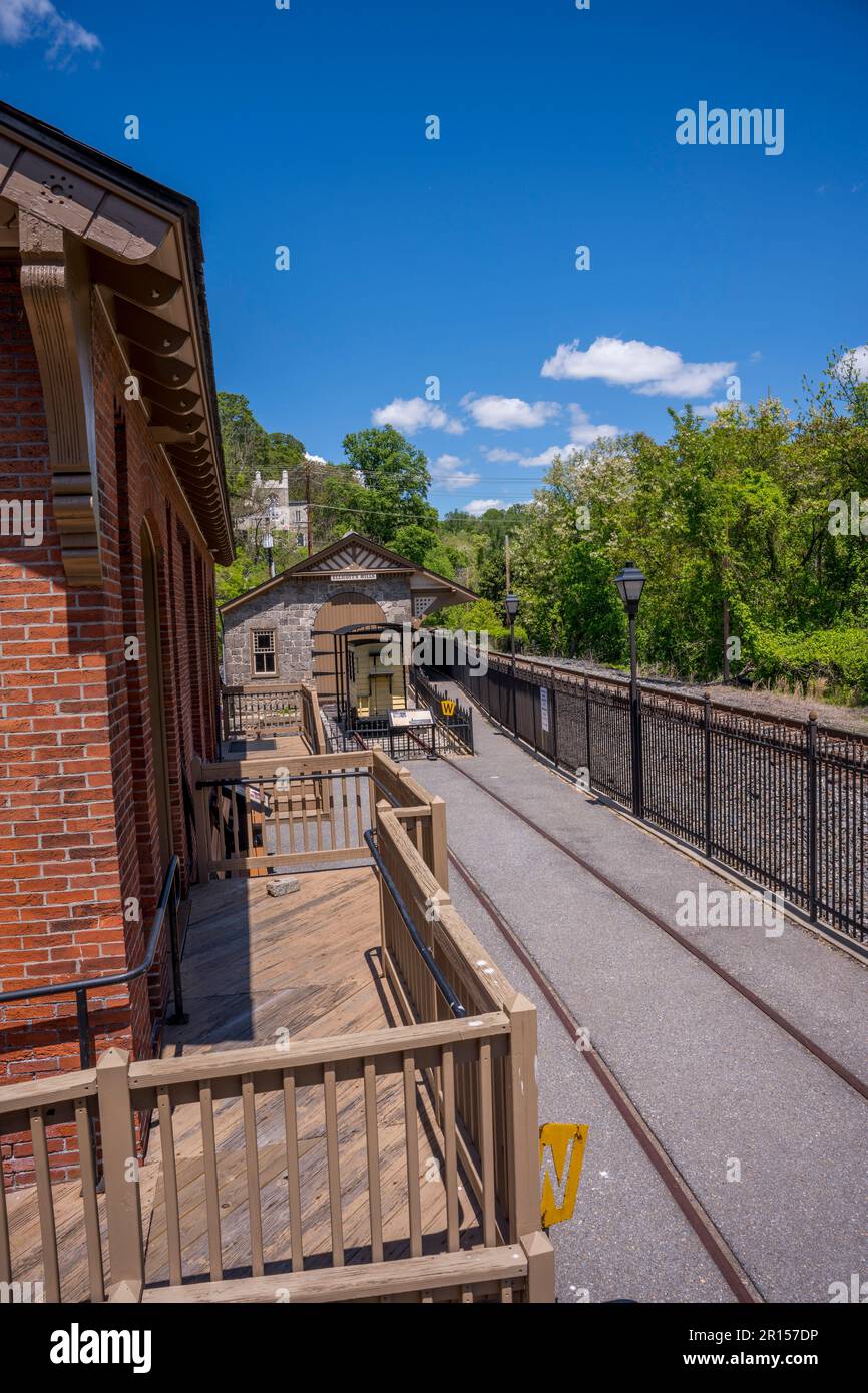 The historic Baltimore and Ohio Ellicott City Station (Museum) in ...