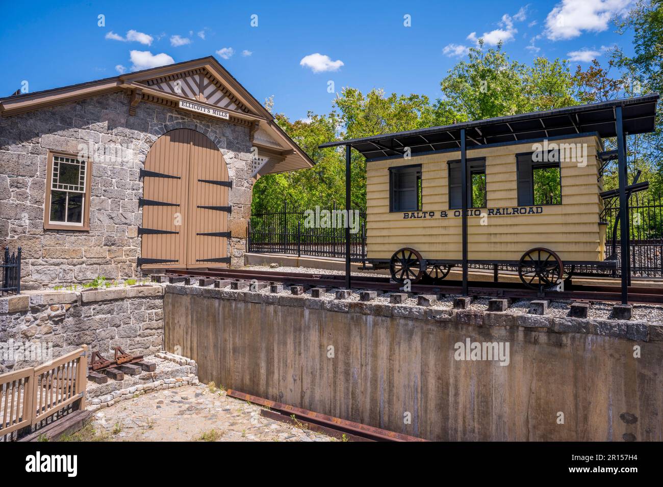 The historic Baltimore and Ohio Ellicott City Station (Museum) in ...