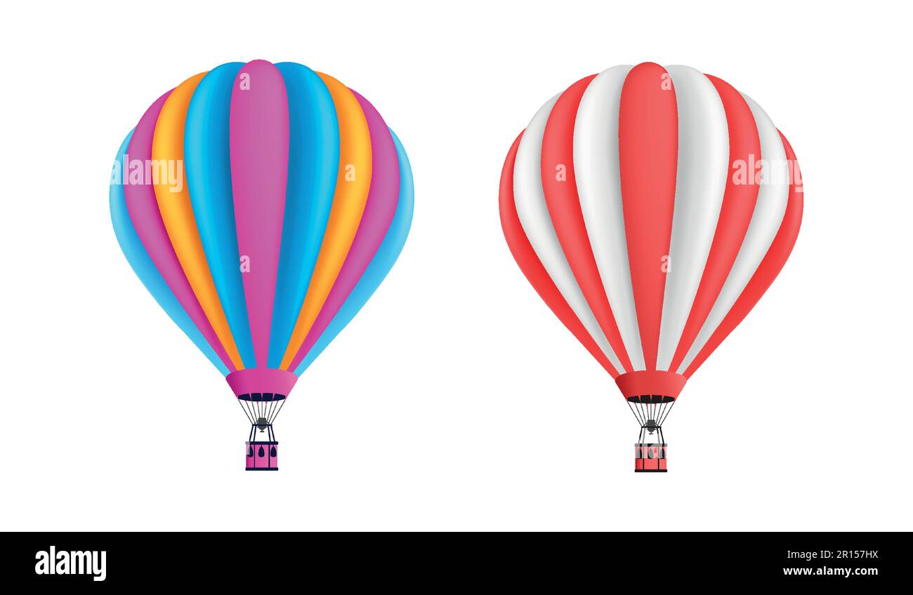 Sunny sky with balloons Cut Out Stock Images & Pictures - Alamy