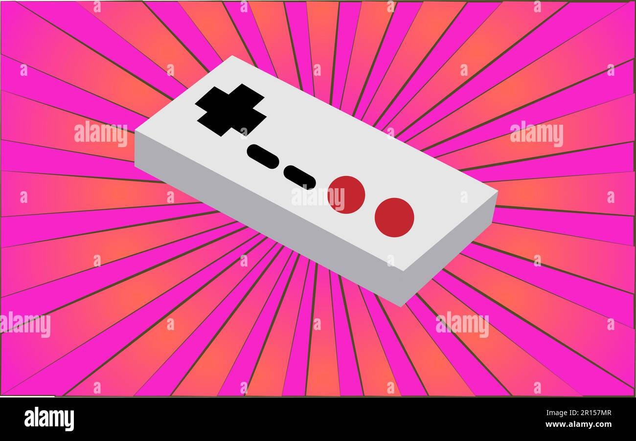 Retro old antique hipster electronic joystick for game console from the ...