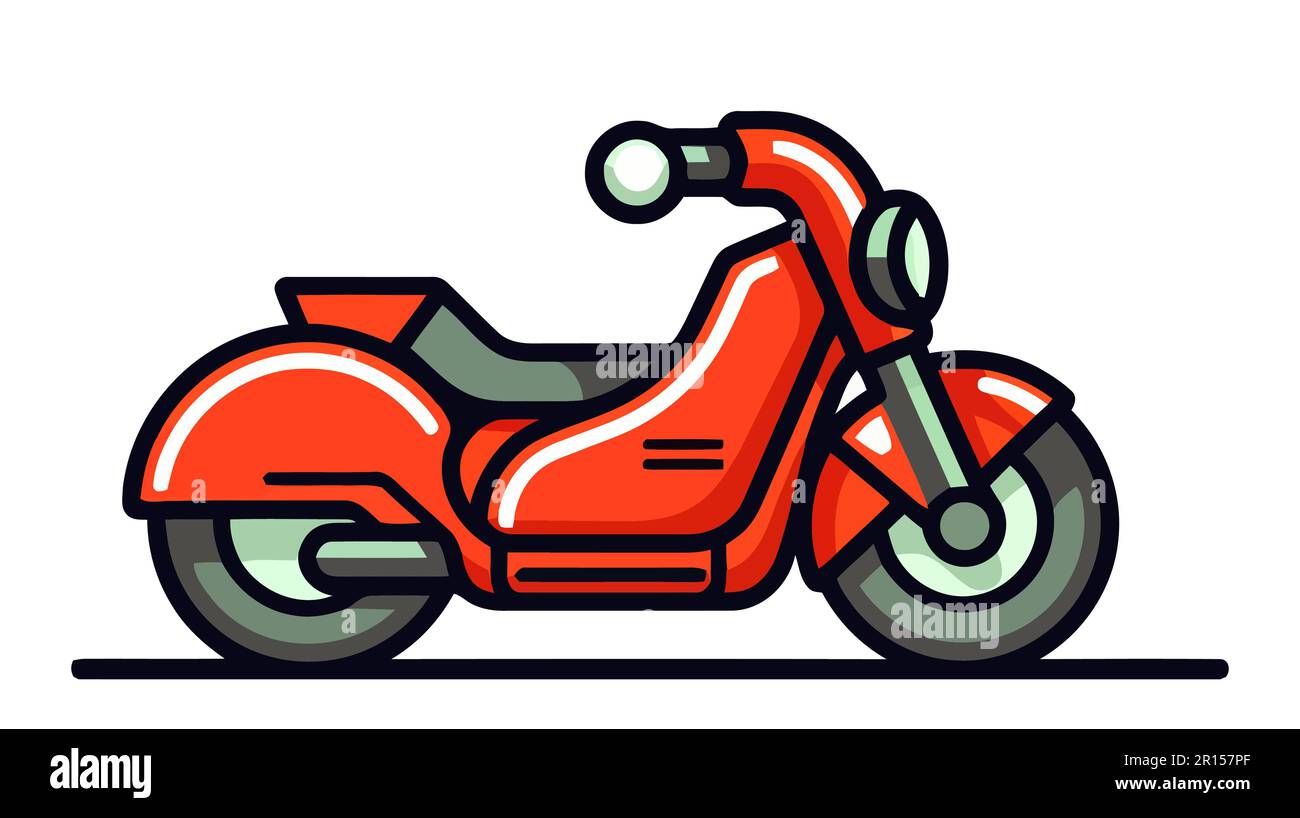 Motorbike logo, icon. Vector illustration isolated on white background ...
