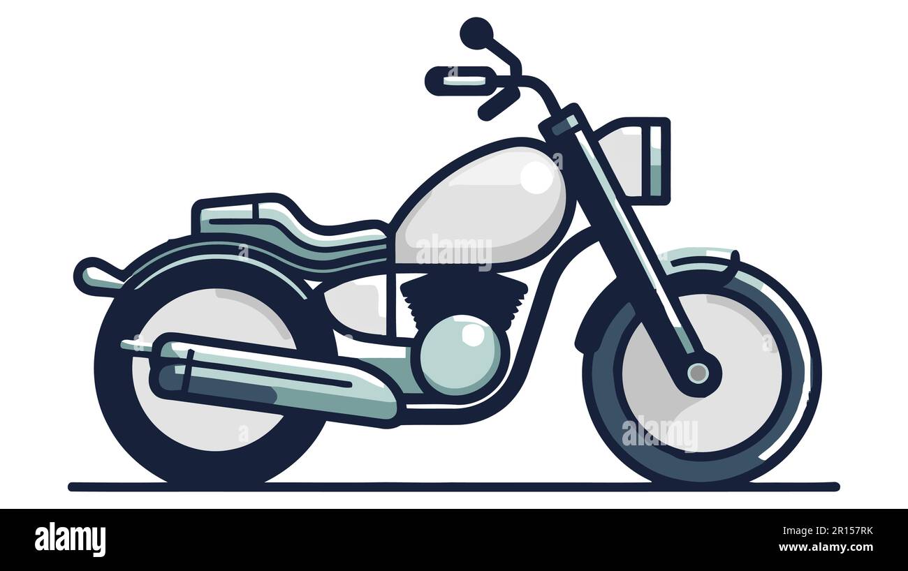 Motorbike logo, icon. Vector illustration isolated on white background ...