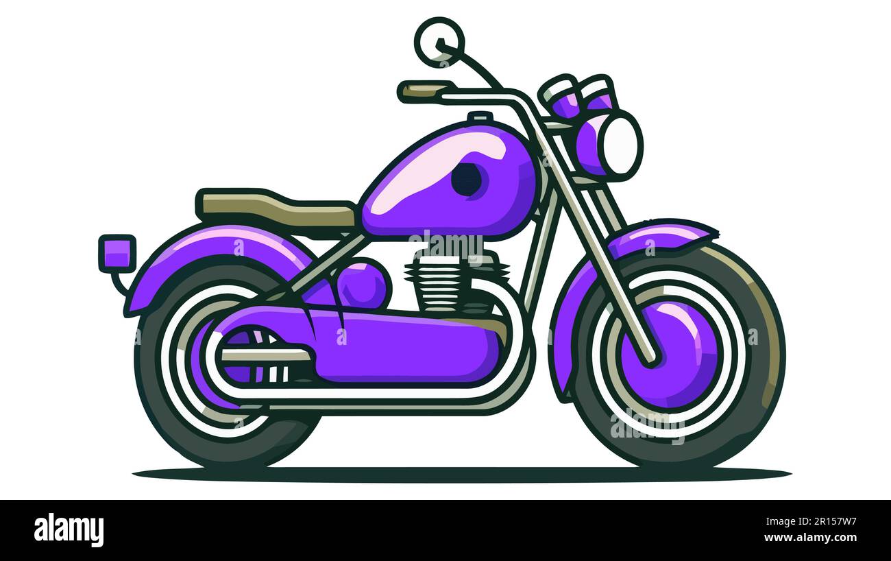 Motorbike logo, icon. Vector illustration isolated on white background ...