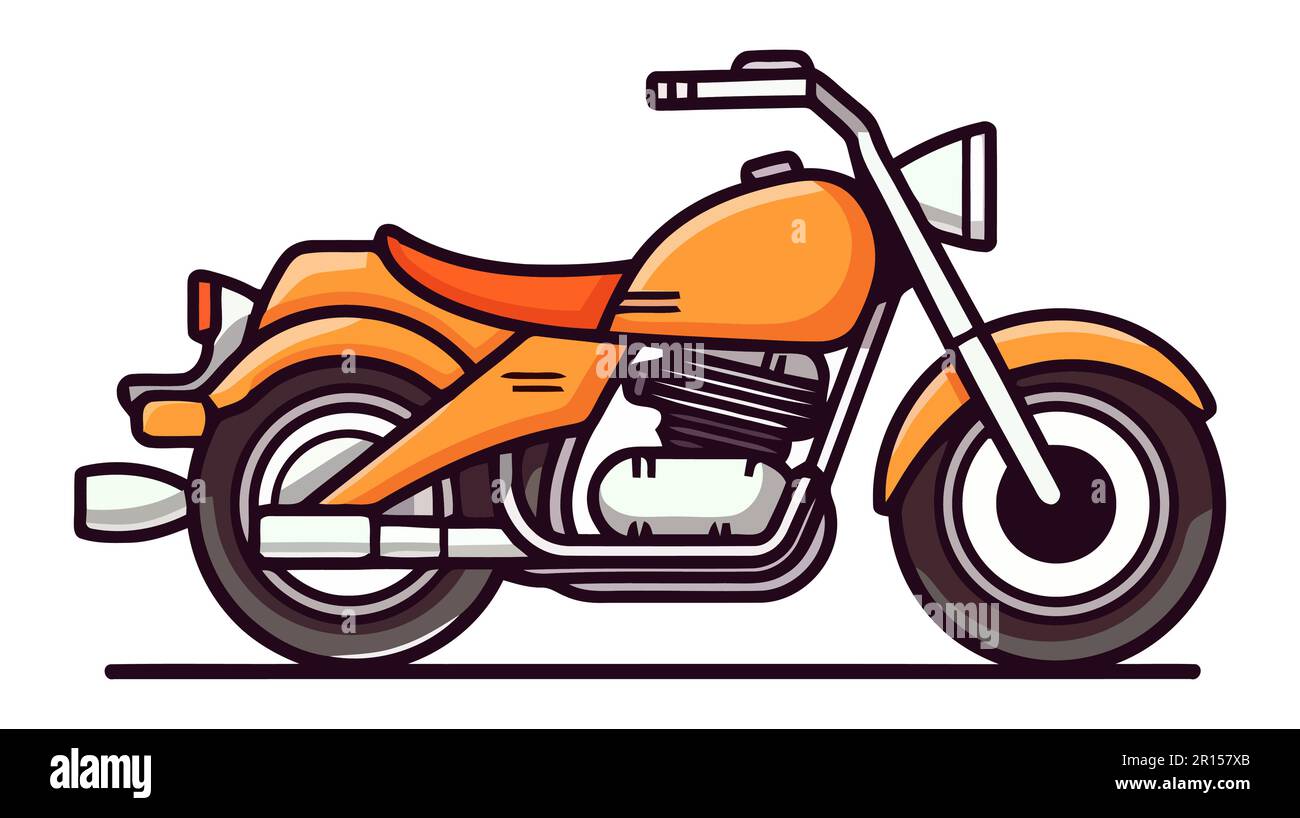 Motorbike logo, icon. Vector illustration isolated on white background ...