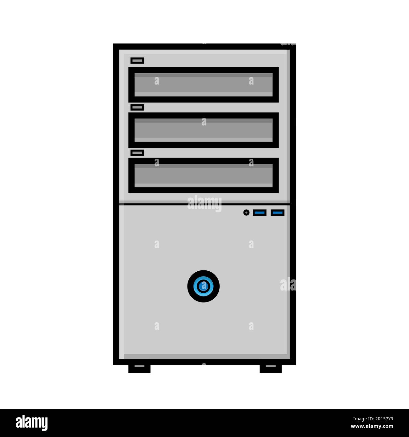 Vector illustration of white flat icon simple modern digital digital ...