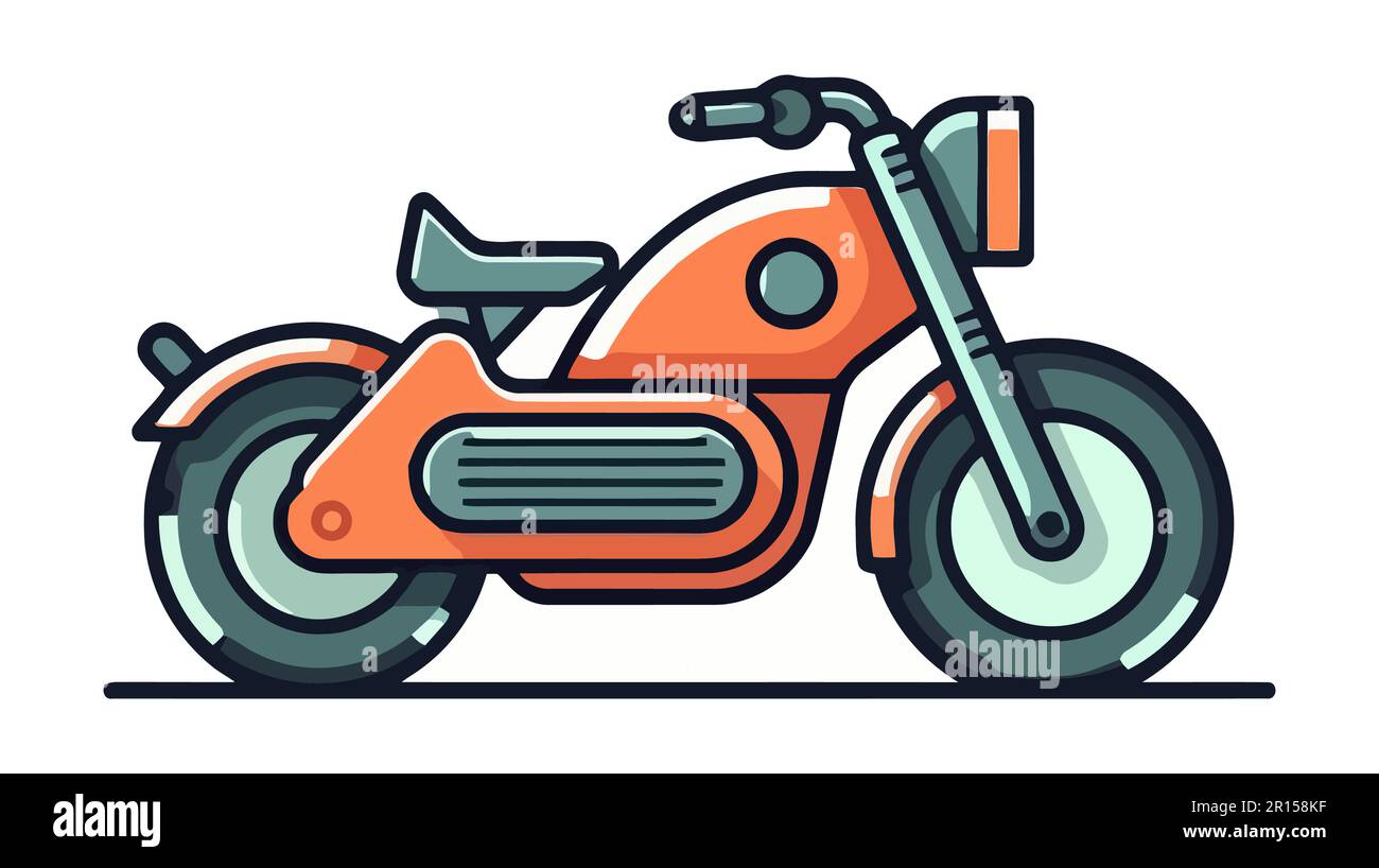 Motorbike logo, icon. Vector illustration isolated on white background ...