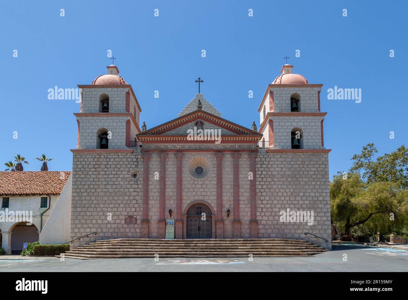 View to old mission of the Spanish missionary Junipero Serra.in Santa ...