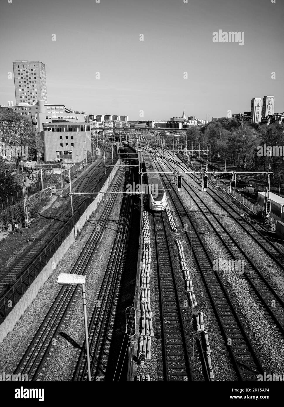 Stockholm rail Black and White Stock Photos & Images - Alamy