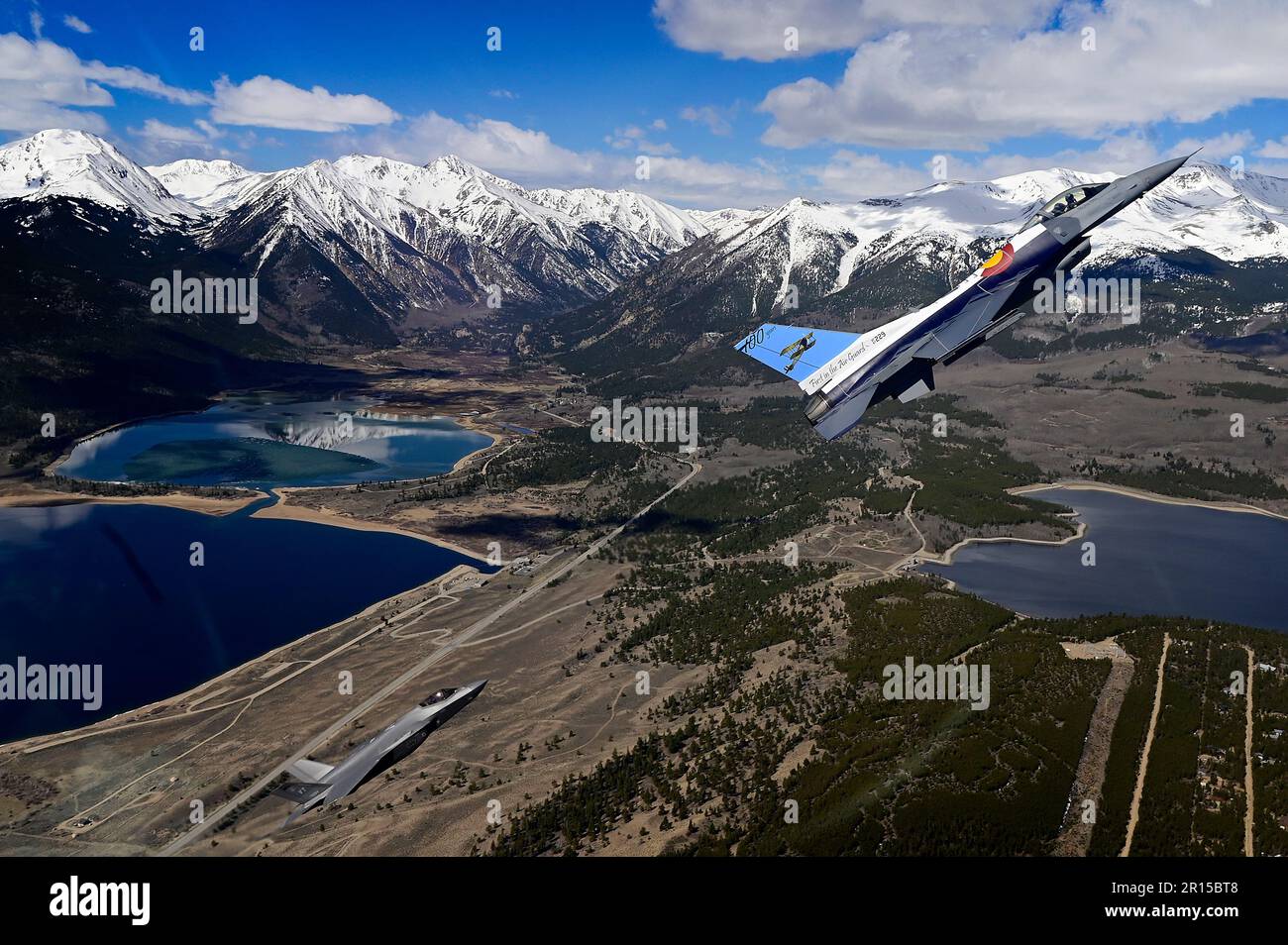 A U.S. Air Force F-16C Fighting Falcon, assigned to the 120th Fighter ...